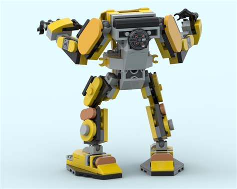 Lego Moc Minifigure Mech Suit By Jameshigson0512 Rebrickable Build