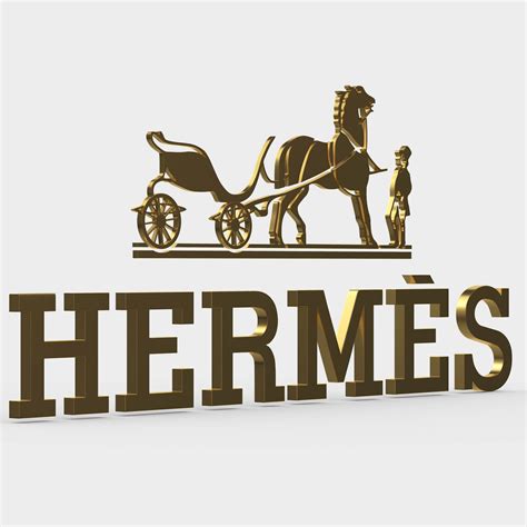 Hermes Logo 3d Model By 3dlogoman