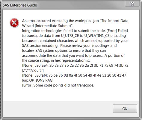 Error Importing Ms Access Table To Sas Stack Overflow