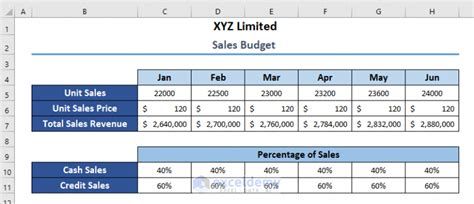 How To Prepare A Sales Budget With Example In Excel ExcelDemy