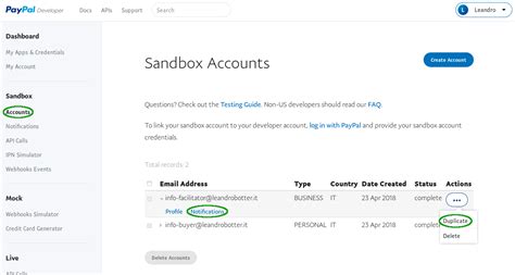 PayPal Sandbox cos è e come funziona