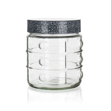 Банка для сипучих продуктів Banquet Granite скляна 1000 мл 28340 • Краща ціна в Києві Україні