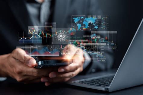 Business With Ai Analytics Smart Technology Analyzing Information