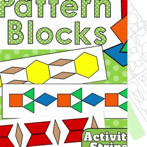 Pattern Block Task Card Activity Mats By Pink Flamingo Learning Tpt