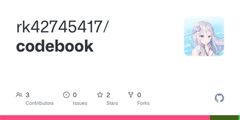 github rk42745417 codebook