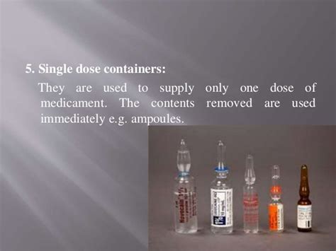 Containers And Closures