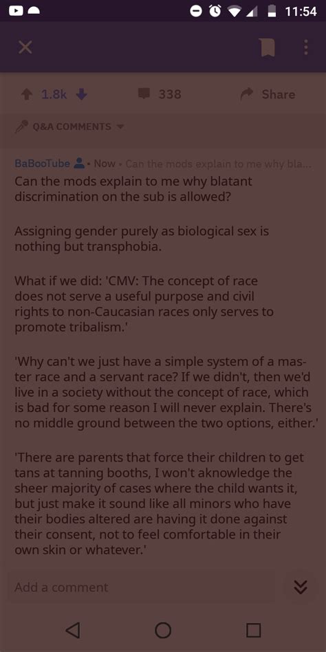 My Response To Basically Cmv Gender Should Only Be Biological Sex R Traaaaaaannnnnnnnnns