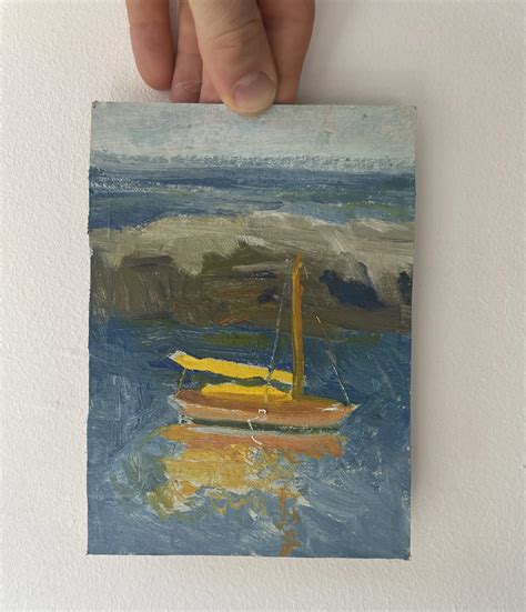 Seabird Half Rater Yellow Sails Daniel James Yeomans