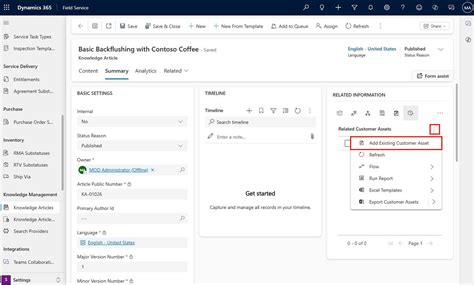Link Knowledge Articles Dynamics 365 Field Service Microsoft Learn