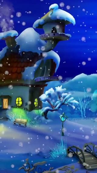 雪屋 风景手机动态壁纸 风景手机壁纸下载 元气壁纸