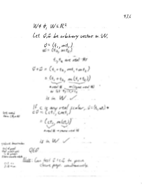 Solution Linear Algebra Chapter Vector Spaces Handwritten Notes Page