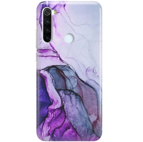 ETUI CLEAR NA TELEFON XIAOMI REDMI NOTE T FIOLETOWY MARMUREK Sklep PrintyCases