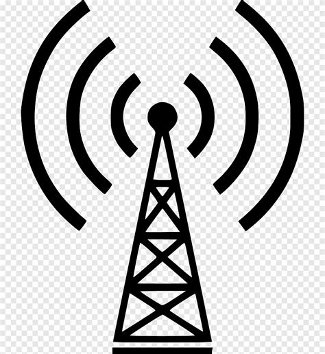 คลื่นวิทยุเสาโทรคมนาคม วิทยุ ดำและขาว วงกลม Png Pngegg