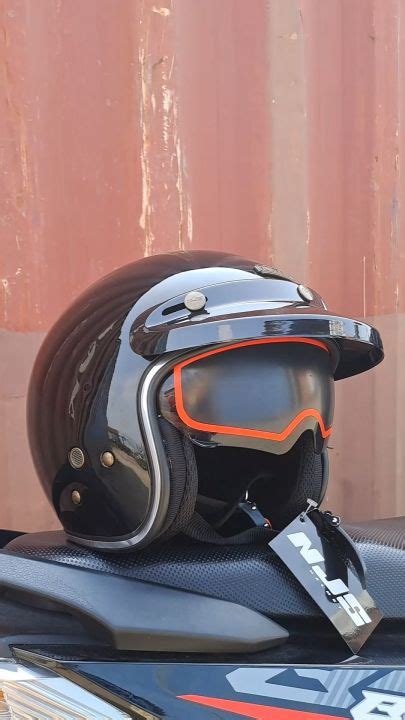 Helm Retro Njs Nx 2 Helm Retro Intercom Helm Retro Premium Lazada Indonesia