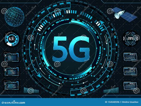 5g New Wireless High Speed Internet Connection And Wi Fi Spunnik Navigation Illustration Stock