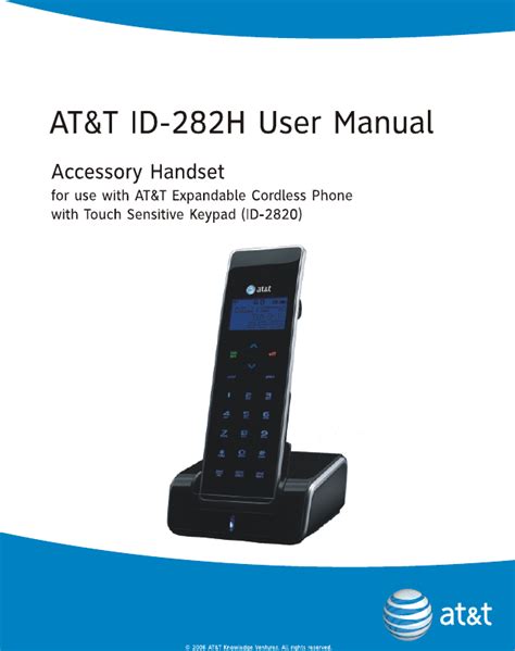 Atandt Id 282h Users Manual D