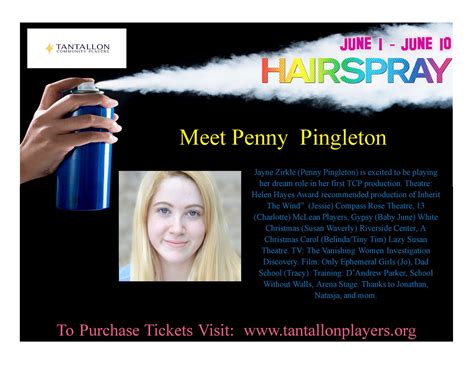 Meet Penny Pingleton Tantallon Community Players Facebook