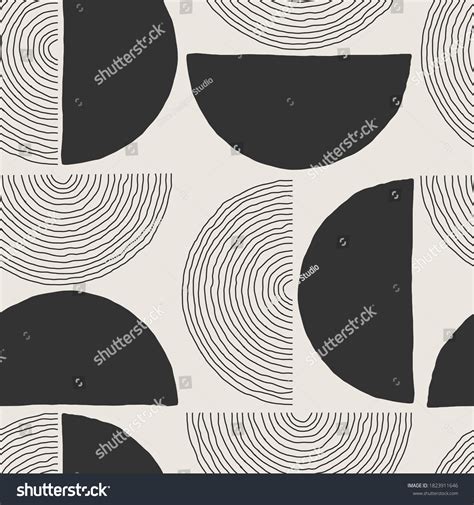 Trendy Minimalist Seamless Pattern Abstract Creative Stock Vector Royalty Free 1823911646