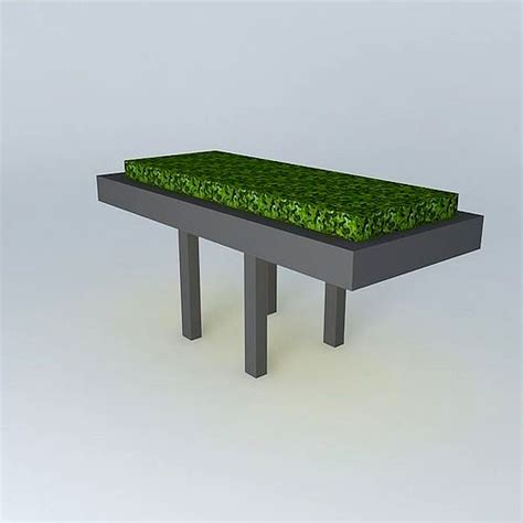 Short Cross Section Planter 3d Model