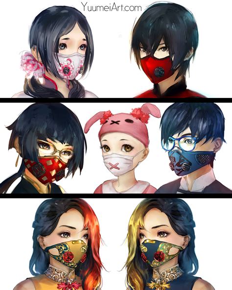 The Big Imageboard Tbib 2boys 5girls Black Eyes Black Hair Brown