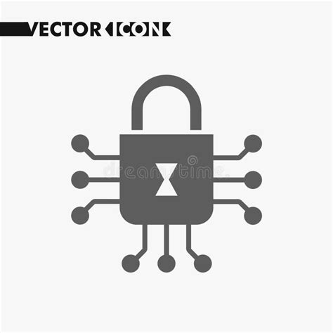 Cyber Protection Electronic Lock Icon Security Lock Symbol For Your Web Site Design Lock Logo