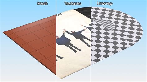 비틀즈 비닐 앨범 표지 3d 모델 24 3ds Blend C4d Fbx Max Ma Lxo Obj Free3d