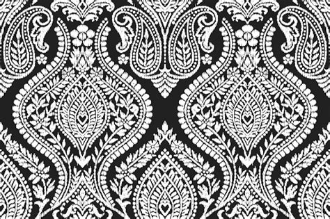 복고풍 월페이퍼를 위한 꽃무늬 빈티지 이음매 없는 패턴 매혹적인 빈티지 꽃 예술과 공예 운동에서 영감을 받았습니다 포장지 벽지 직물 및 패션 의류 디자인 이카트 패턴 0명에