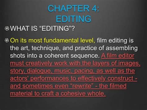 Editing Continuity And Discontinuity Ppt