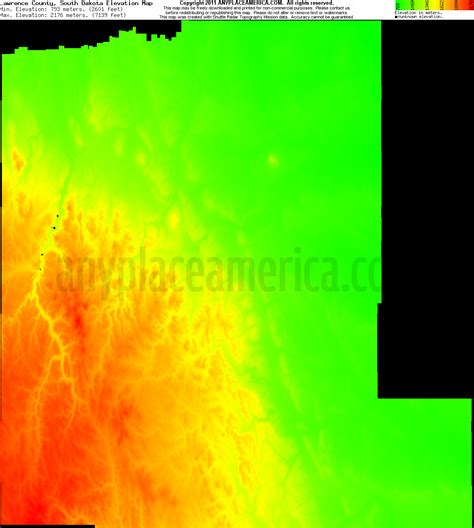 Free Lawrence County South Dakota Topo Maps And Elevations