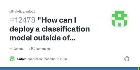 How Can I Deploy A Classification Model Outside Of Predict Py