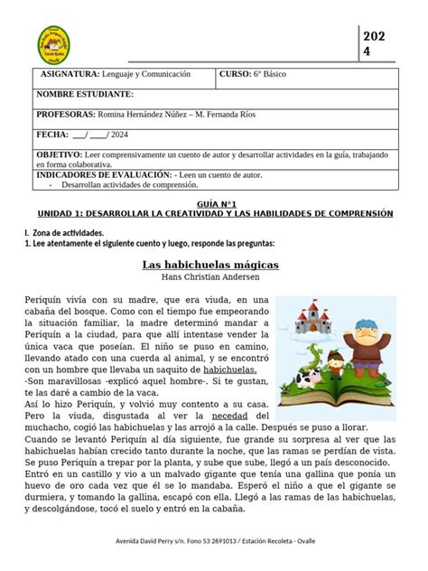 GuÍa Lenguaje 6° 1 Pdf
