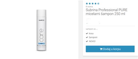 Subrina Micelarni Sampon Lepotica Rs