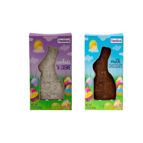 Frankford Chocolate Easter Bunny Variety 2 Pack Contains 1 Each Of