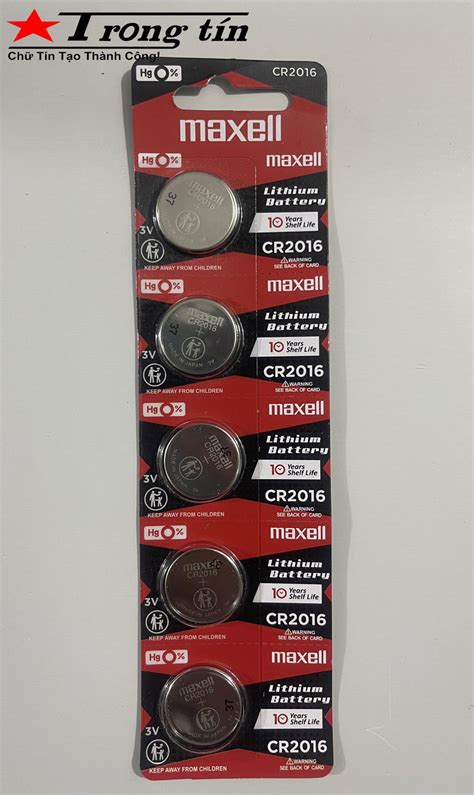 Pin Cr2016 Maxell Pin 3v Lithium Chính Hãng Chất Lượng Cao