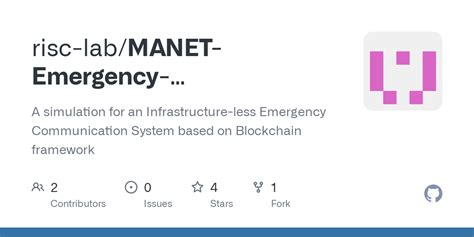 Github Risc Labmanet Emergency Communication System A Simulation For An Infrastructure Less