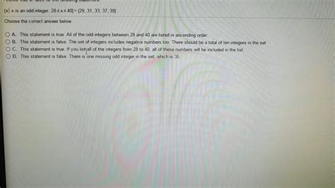 Solved X X Is An Odd Integer 28sxs 40 129 31 33 37 39
