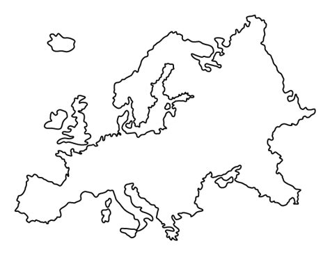 Simple European Map Outline