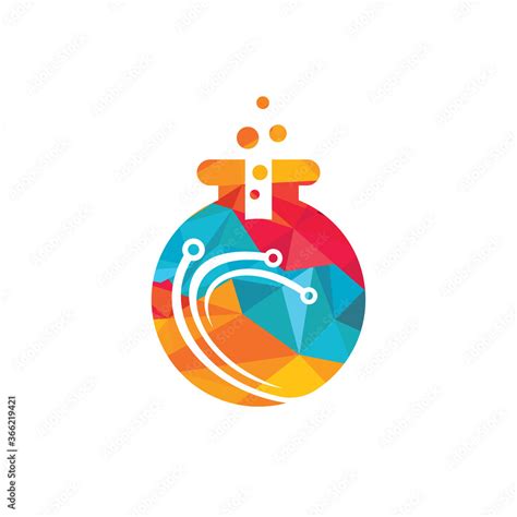 Tech Lab Vector Logo Design Modern Lab Logo Template Stock Vector Adobe Stock