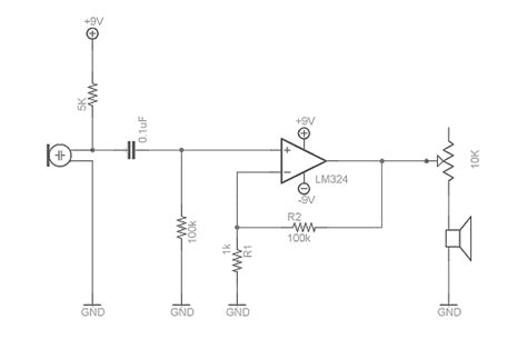 Operational Amplifier LM And Super Microphone Circuit Xtronic