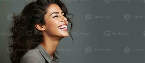 Closeup Portrait Of A Happy Woman Laughing At A Joke Gesturing And