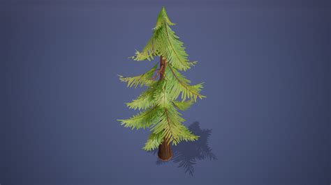Artstation Stylized Pine Trees Collection Game Assets