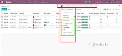 Odoo Status On Sales Order