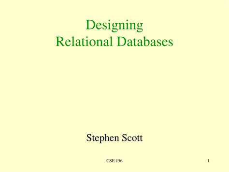 Ppt Designing Relational Databases Powerpoint Presentation Free