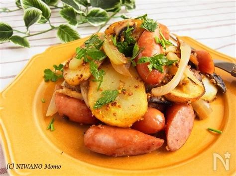 じゃがいもとソーセージの粒マスタード炒め By 庭乃桃 レシピサイト Nadia ナディア プロの料理家のおいしいレシピ