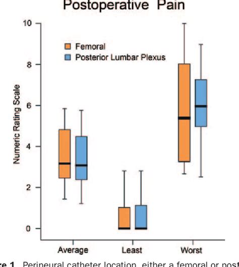 Figure 1 From Continuous Femoral Versus Posterior Lumbar Plexus Nerve Blocks For Analgesia After