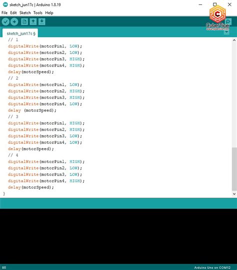 สอนใช้งาน Arduino ควบคุมสเต็ปปิ้งมอเตอร์ หมุนในรูปแบบต่างๆ 5v 4 Phase