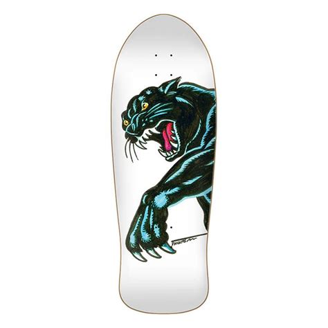 Santa Cruz 1054 Natas Kaupas Sketch Panther Reissue Skateboard Deck