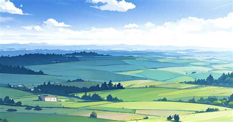 風景 フリー素材 田舎の風景 Meromiのイラスト Pixiv