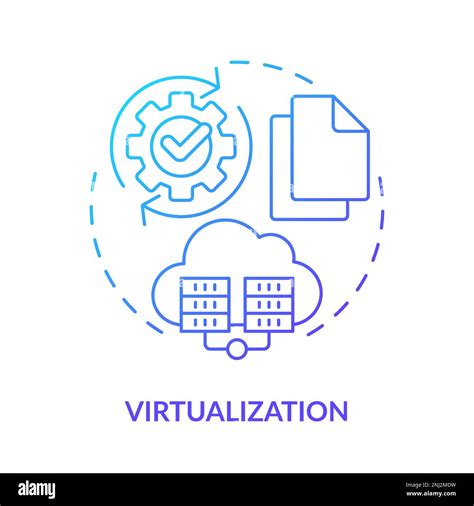 Virtualization Blue Gradient Concept Icon Stock Vector Image And Art Alamy Virtualization Blue Gradient Concept Icon Stock Vector Image And Art Alamy