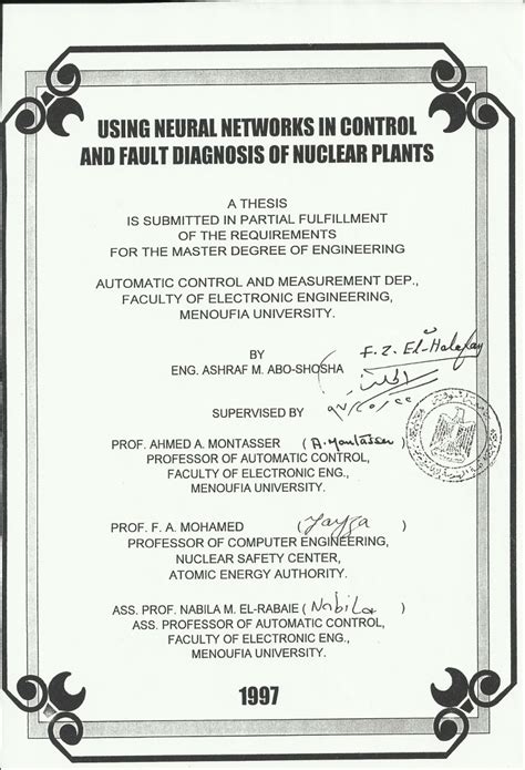 pdf using neural networks in control and fault diagnosis of nuclear